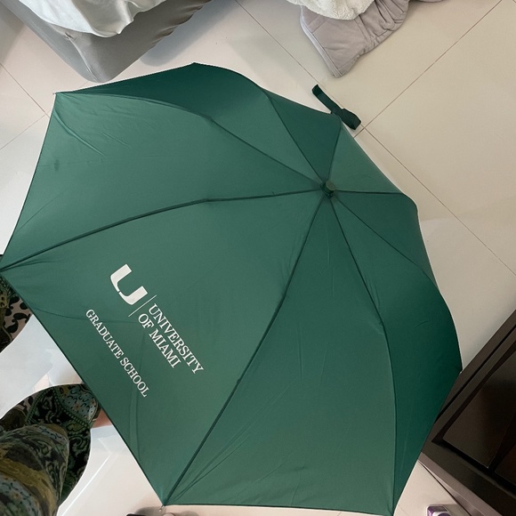Accessories | Green University Of Miami Graduate School Umbrella | Poshmark